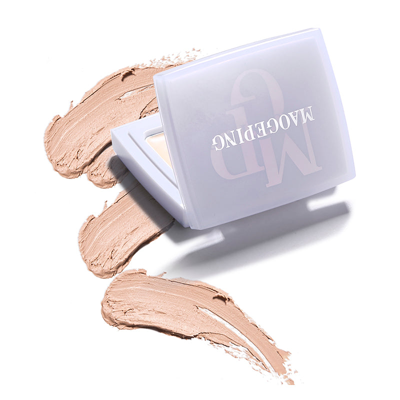 MGP 3D Light Highlighting Cream Foundation + Brush & Makeup Sponge ...